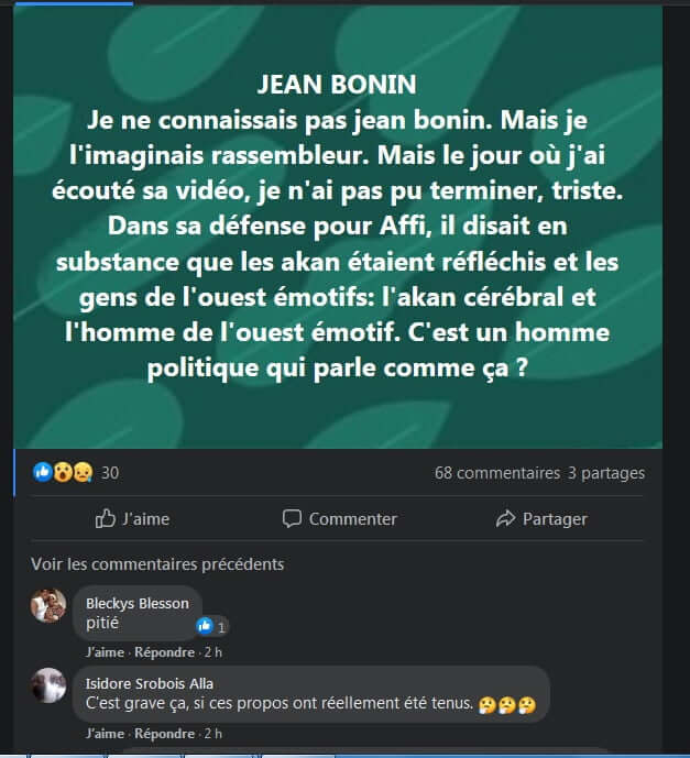 Côte-d’Ivoire: Pour Jean Bonin les «gens de l'ouest sont émotifs ...
